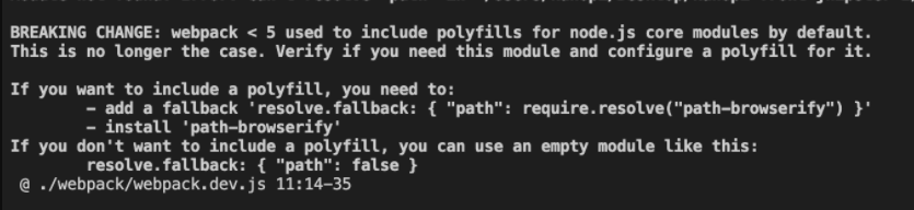 解决webpack5不支持web3add A Fallback Resolvefallback Path Requir Csdn博客